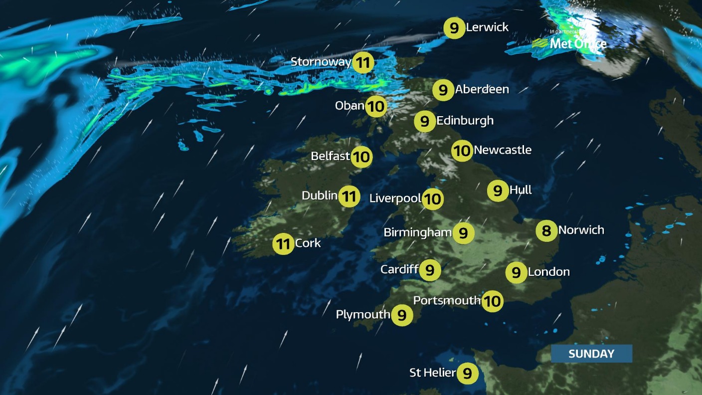 Cloudy and dry outlook but some rain in northern and western Scotland ...
