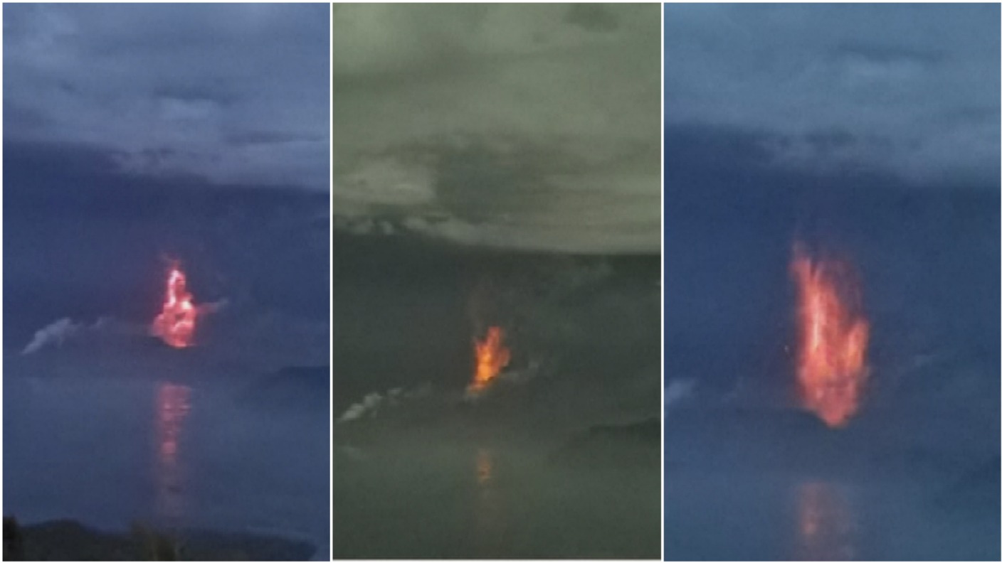 Taal volcano begins spewing lava in Philippines as authorities warn of ...