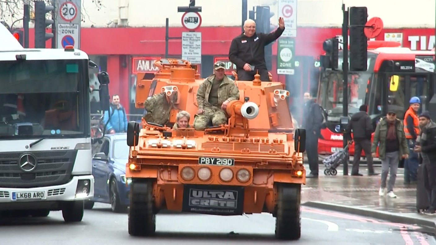 Northamptonshire man drives tank around Westminster in potholes protest ...