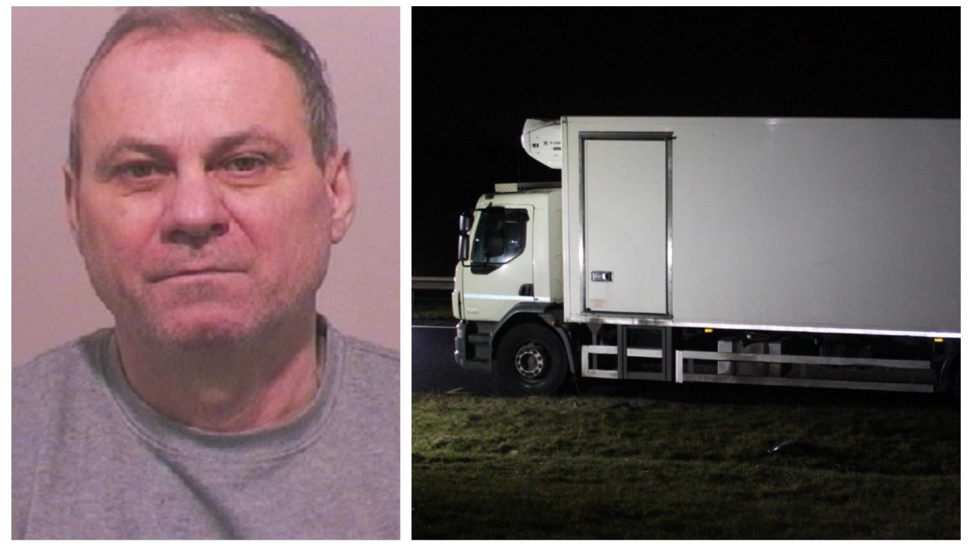 Lorry driver found guilty of causing the death of a man after stopping ...