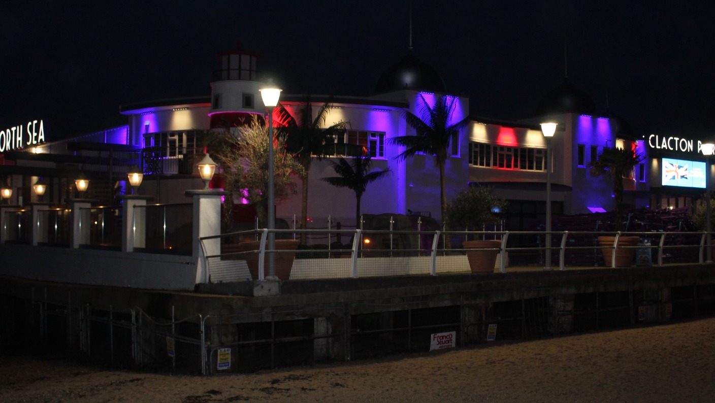 Clacton Pier will be lit up in the colours of the Union flag this ...