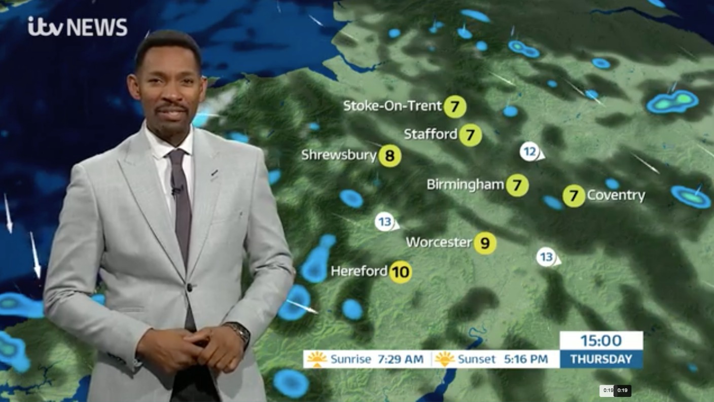 West Midlands Weather: Rain overnight, heavy at times | ITV News Central