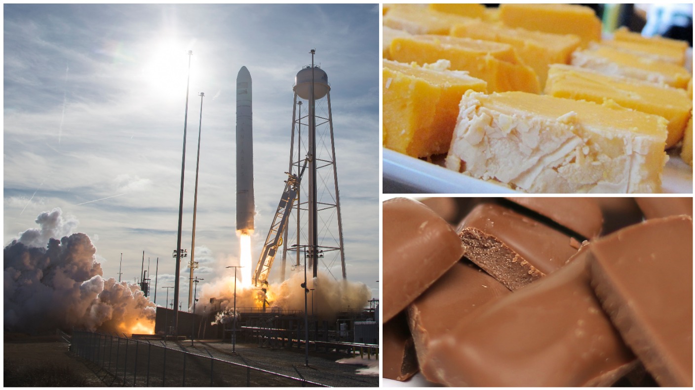 Capsule containing cheese and sweets sent to International Space ...