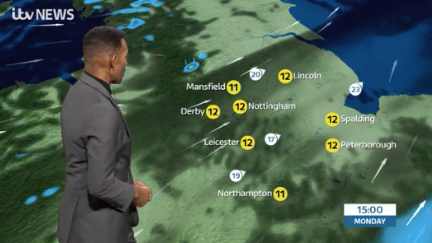 East Midlands Weather: Morning rain then a brighter afternoon. Windy ...