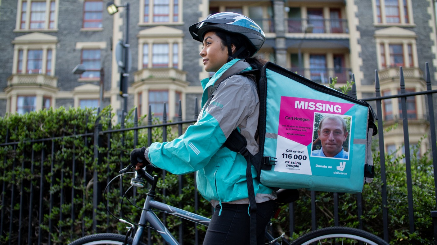 Deliveroo riders to carry posters of missing people on their backpacks ...