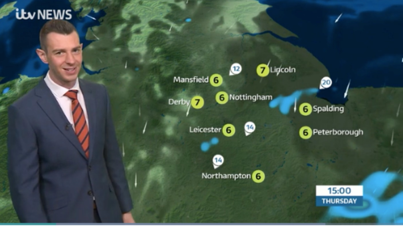 East Midlands Weather: After a dry start scattered showers will develop ...