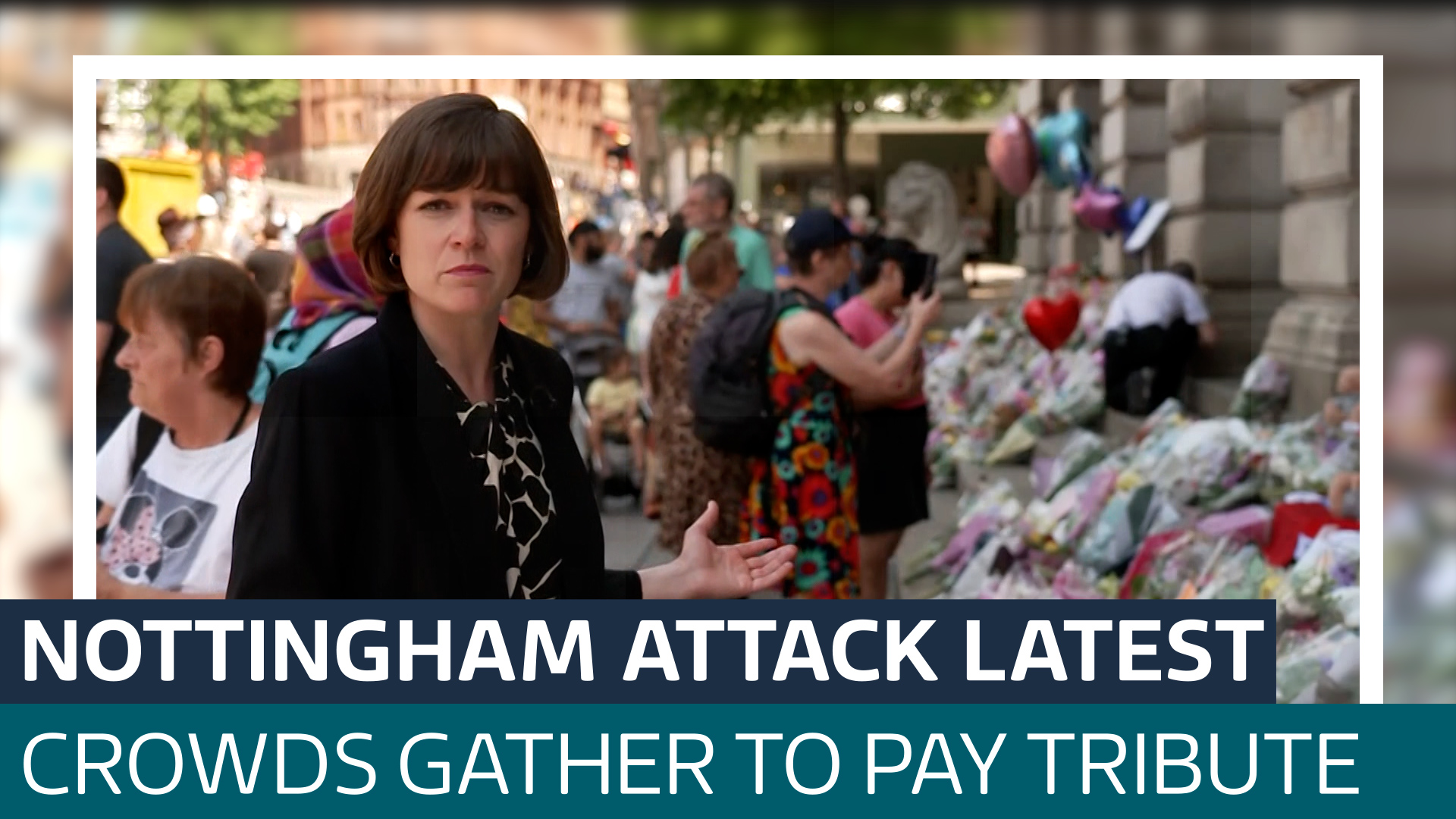 Crowds queue to sign book of condolence for Nottingham attack victims ...