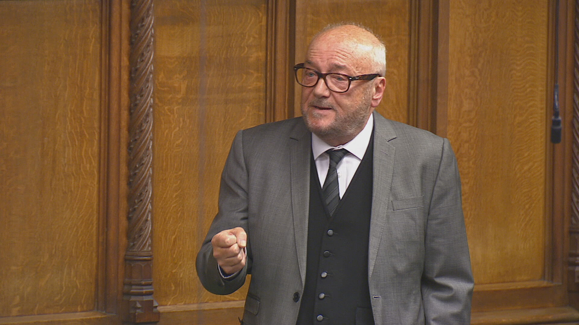 Rochdale's new MP George Galloway slams Labour, Tories and Budget in ...