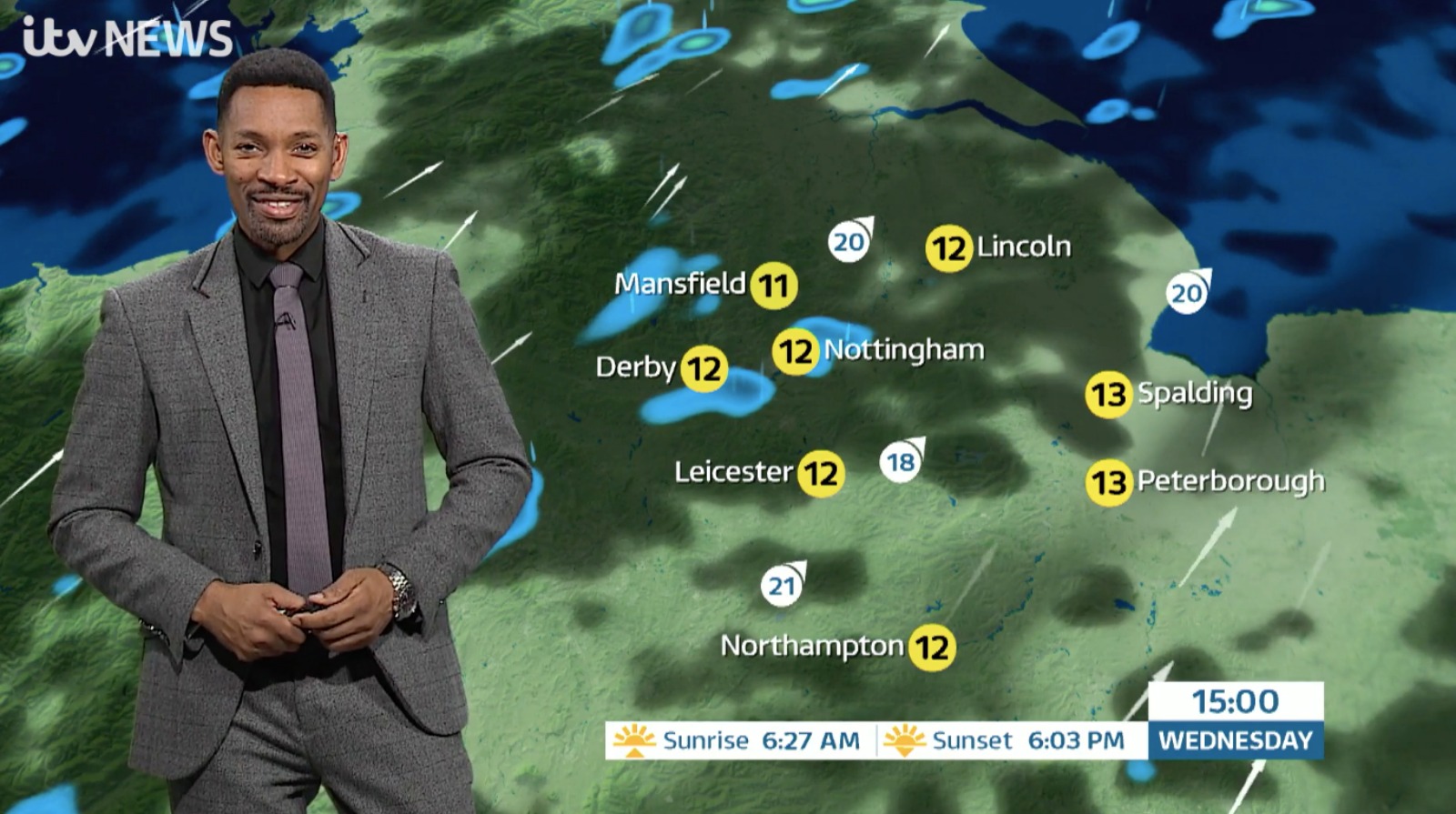 East Midlands Weather: Mild overnight, a breezy day with sunshine | ITV ...