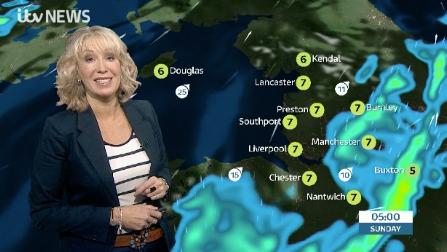 Here's Saturday evening's weather with Emma | ITV News Granada