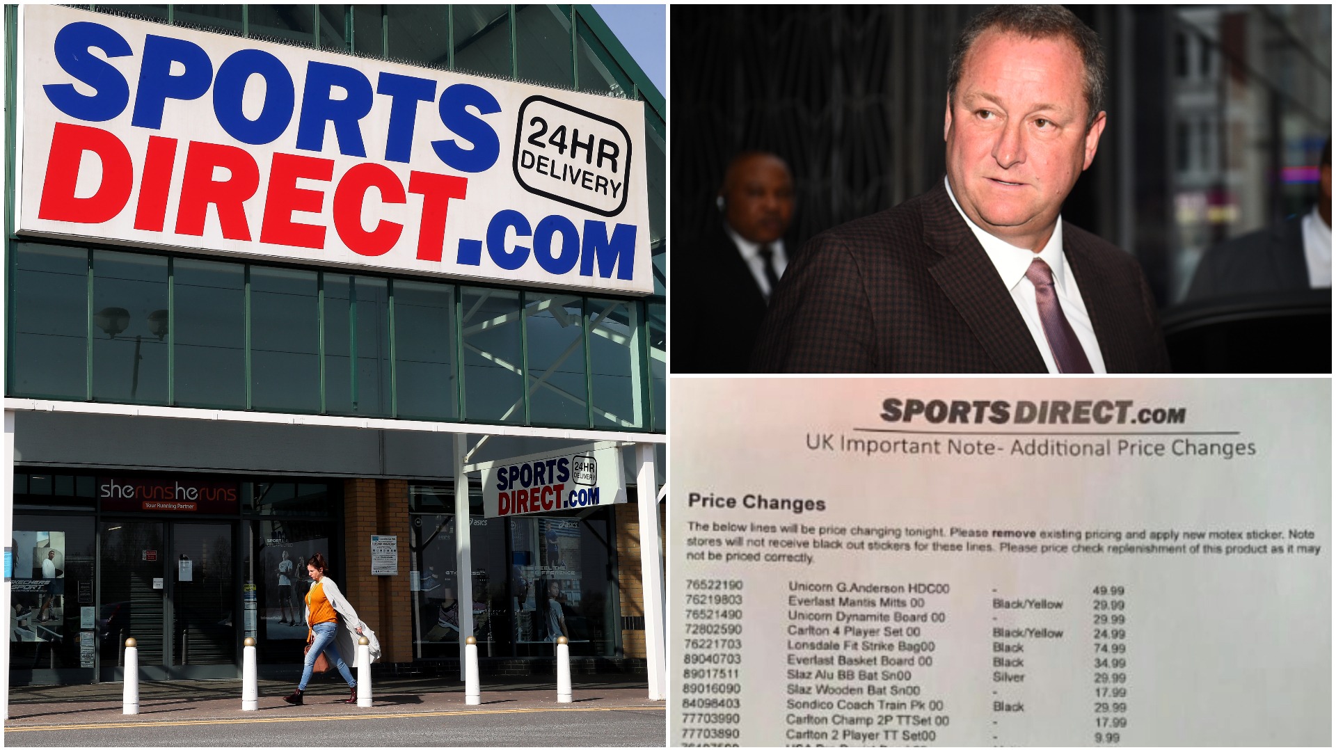 Sports Direct denies allegations of profiteering made by its own staff ...