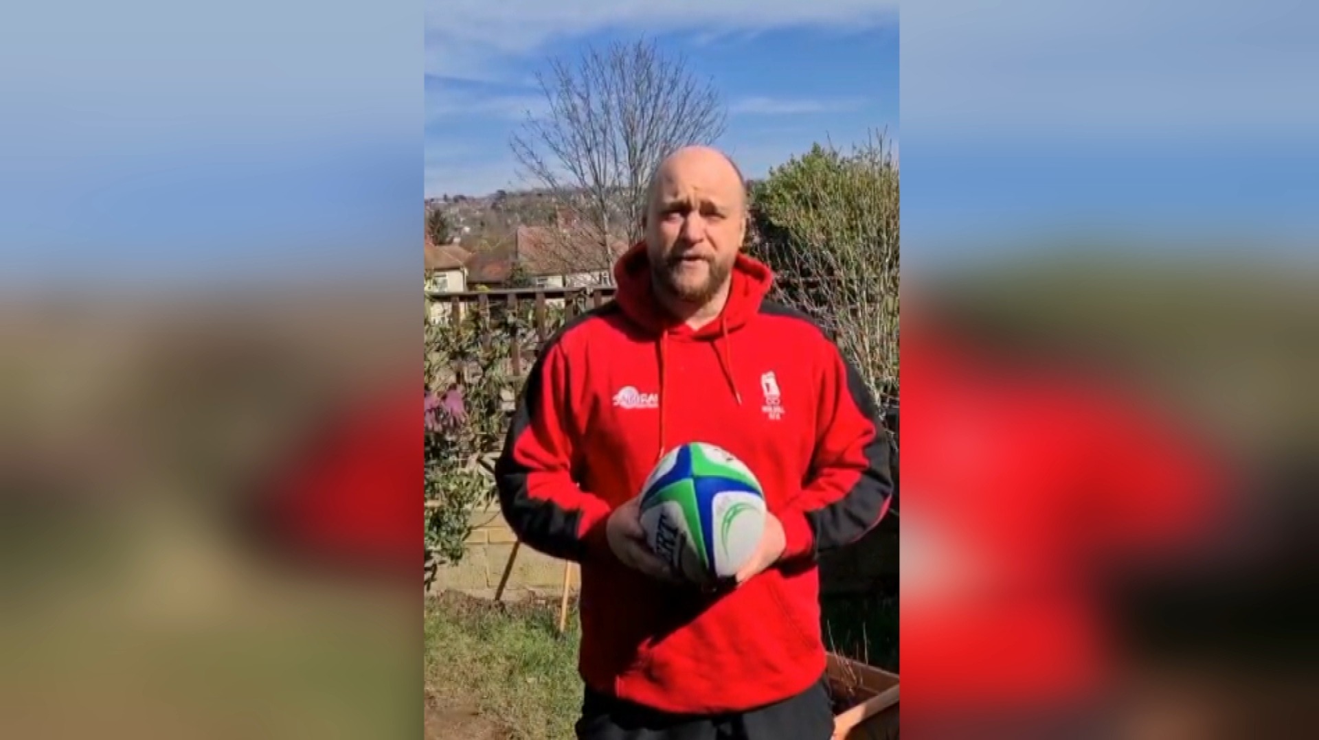 Walsall under 14's rugby team demonstrate their virtual pass skills ...