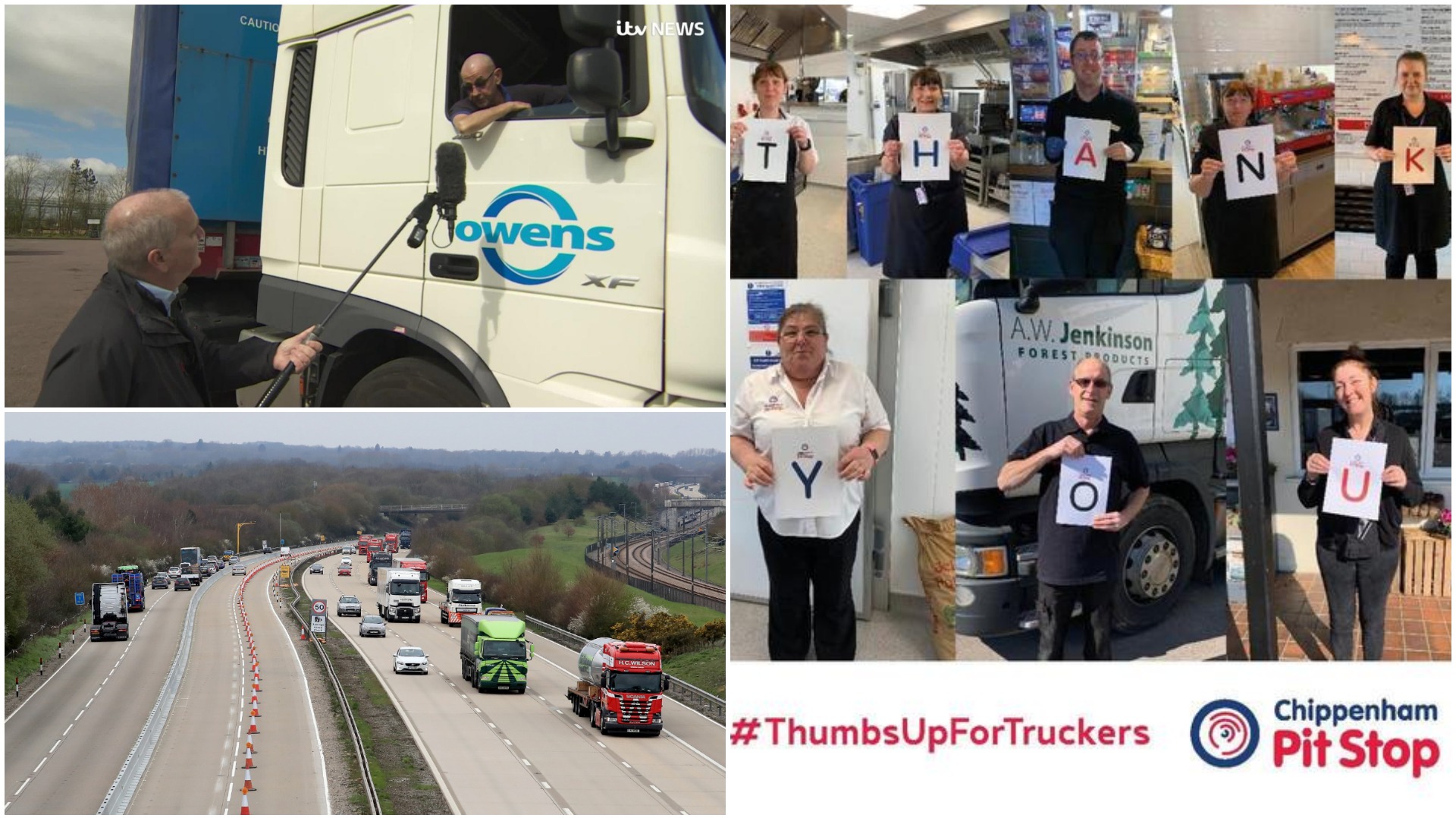 'Thumbs up for truckers' in a bid to show lorry drivers appreciation ...