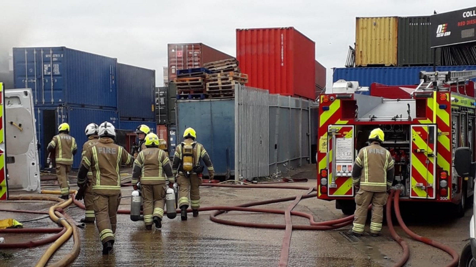 Firefighters save NHS supplies and fuel destined for NHS Nightingale at ...