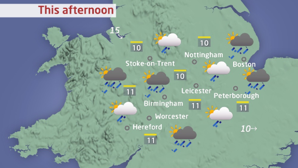 Staying cool and showery | ITV News Central