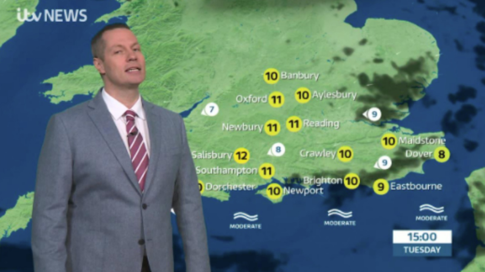 Tuesday's weather forecast with James Wright | ITV News Meridian