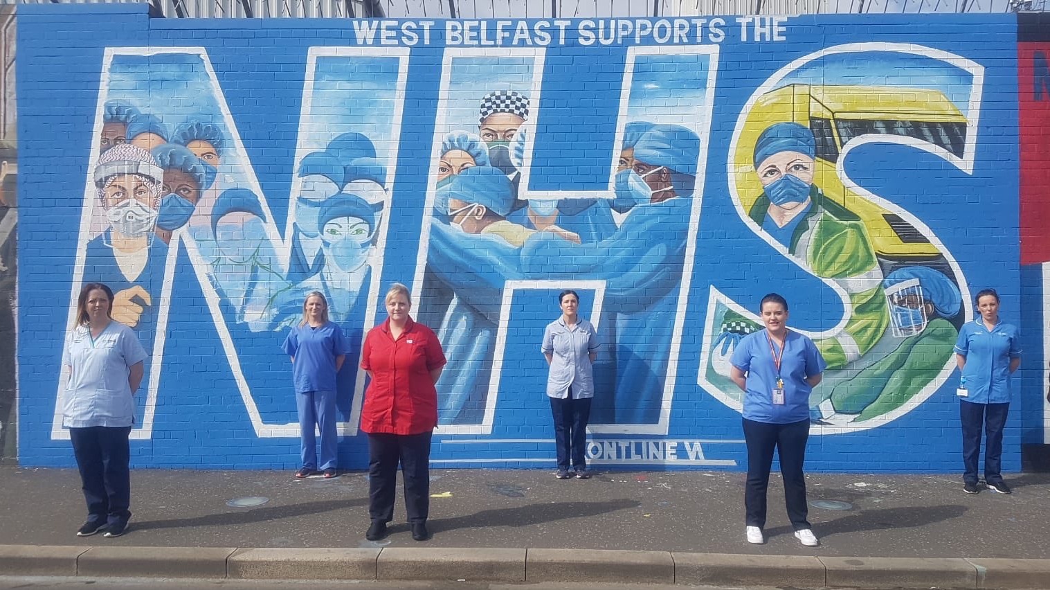 Belfast’s International Wall of Murals honours NHS heroes | UTV | ITV News