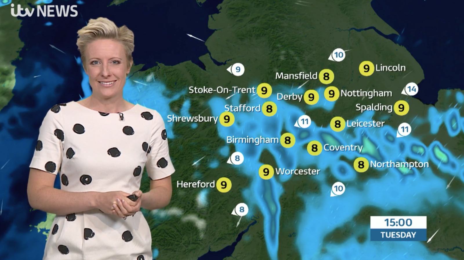 West Midlands Weather: A cloudy day with rain at times | ITV News Central