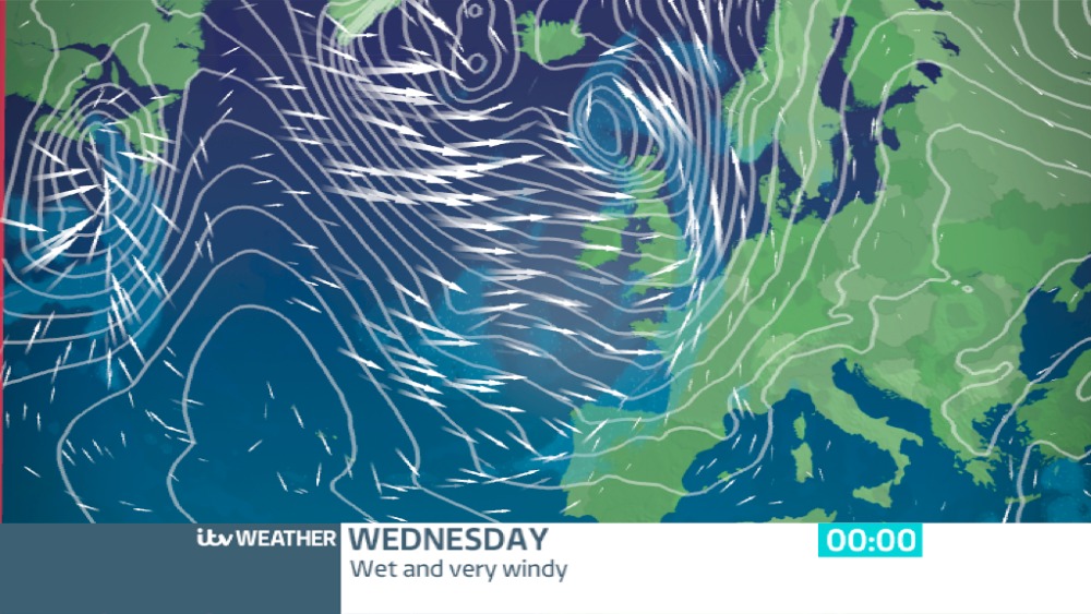 No sign of snow but lots of rain and a strong wind on the way! | ITV ...