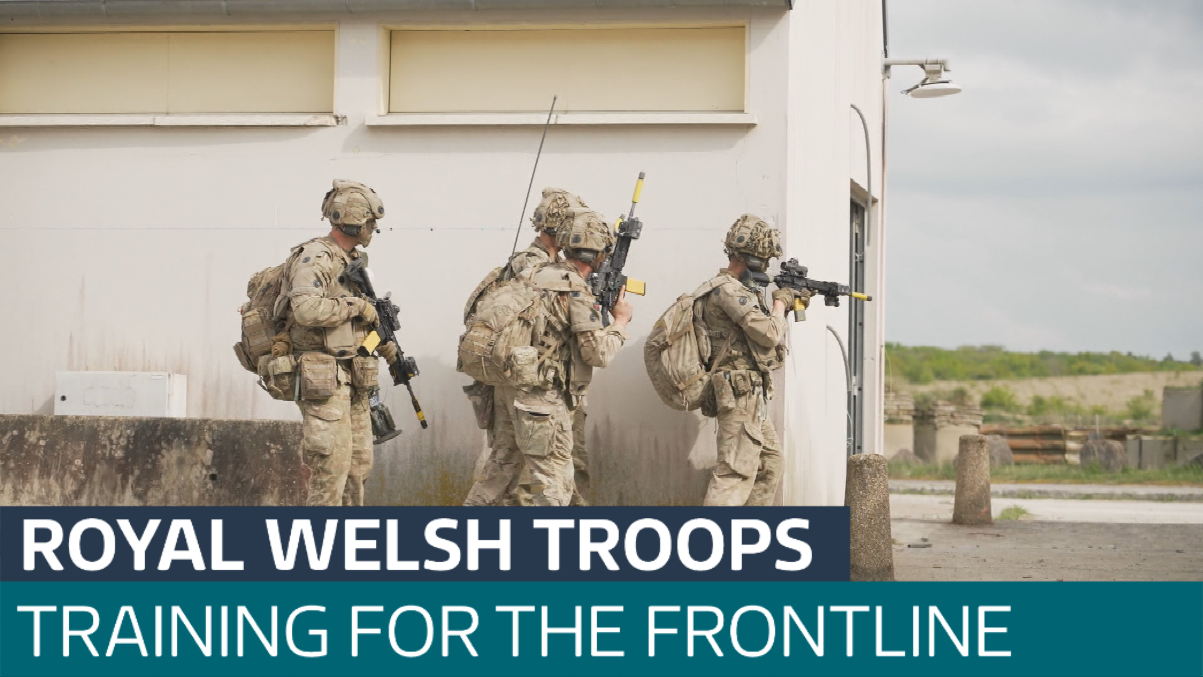 The Royal Welsh training for combat on the frontline - Latest From ITV News