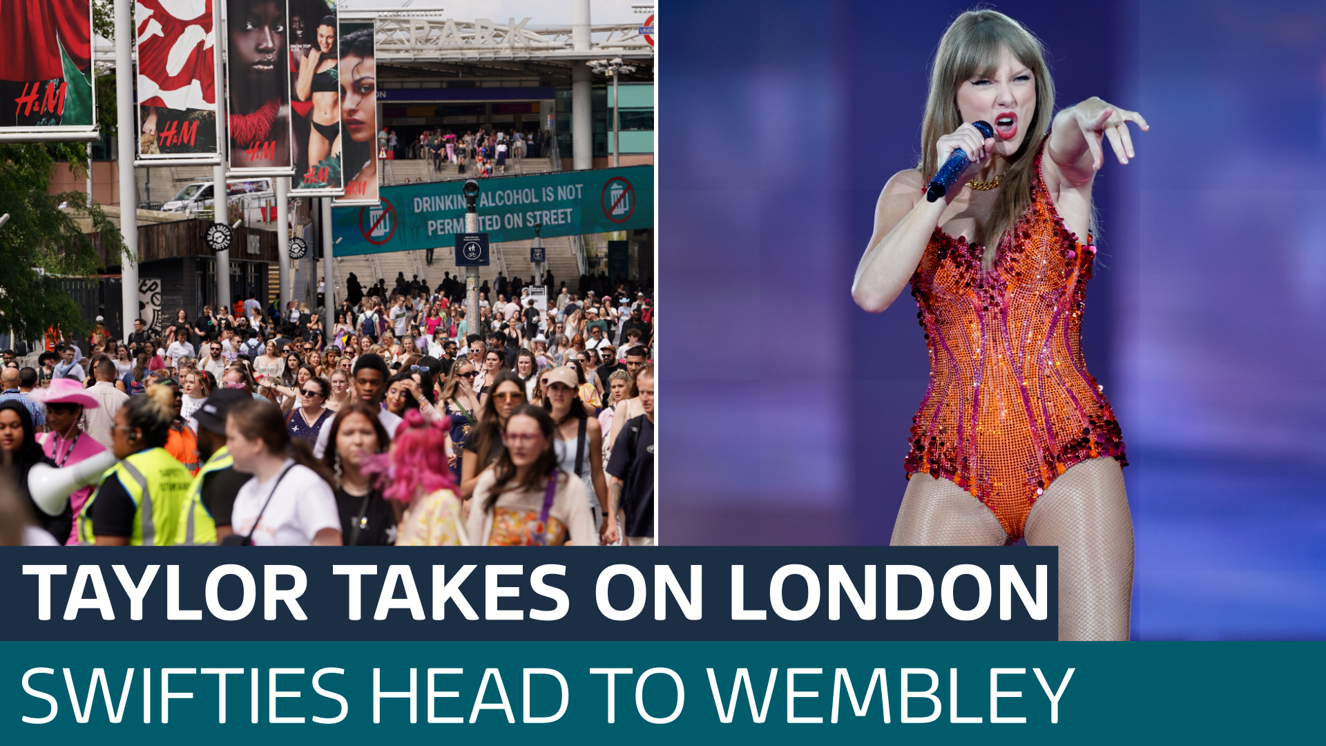 Swift fever: Singer receives a royal welcome as fans gather at Wembley ...