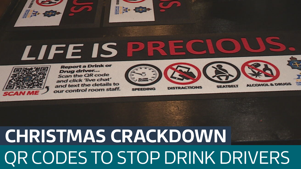 QR codes installed in bars to prevent drink and drug drivers this ...