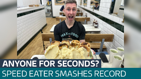 YouTuber Max vs Food takes on 5kg pie-and-mash challenge - Latest From ...
