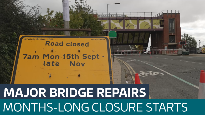 Hull adjusts to months-long closure of Drypool Bridge - Latest From ITV ...