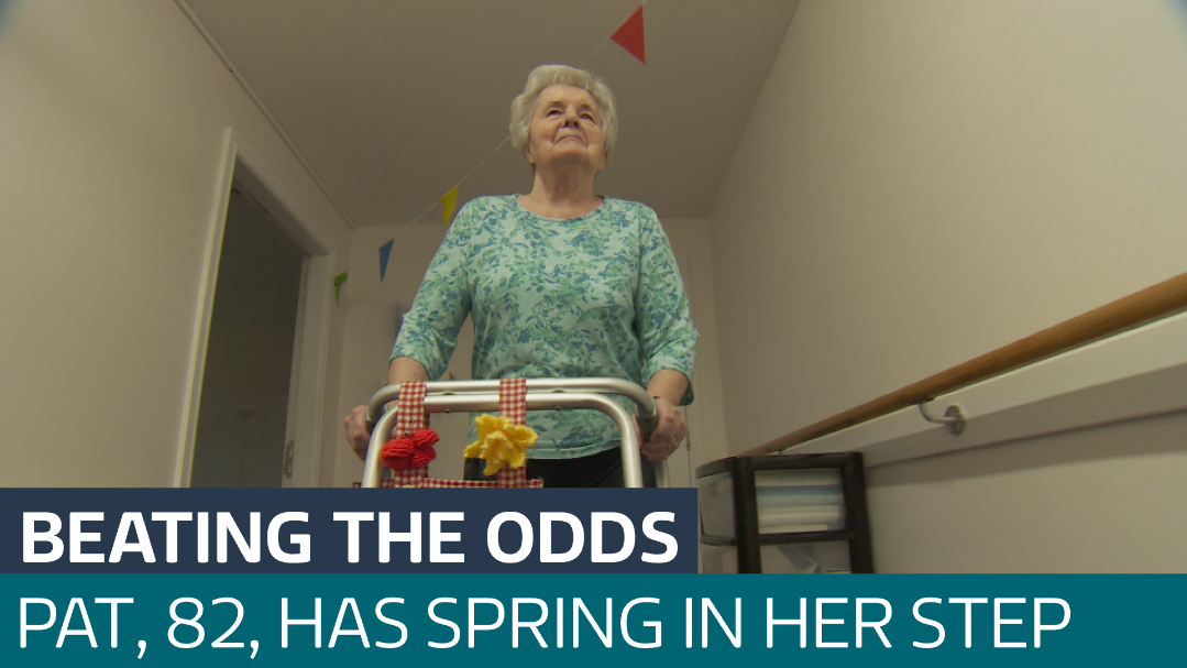 Pat was unable to walk for two years but is now using her newfound ...