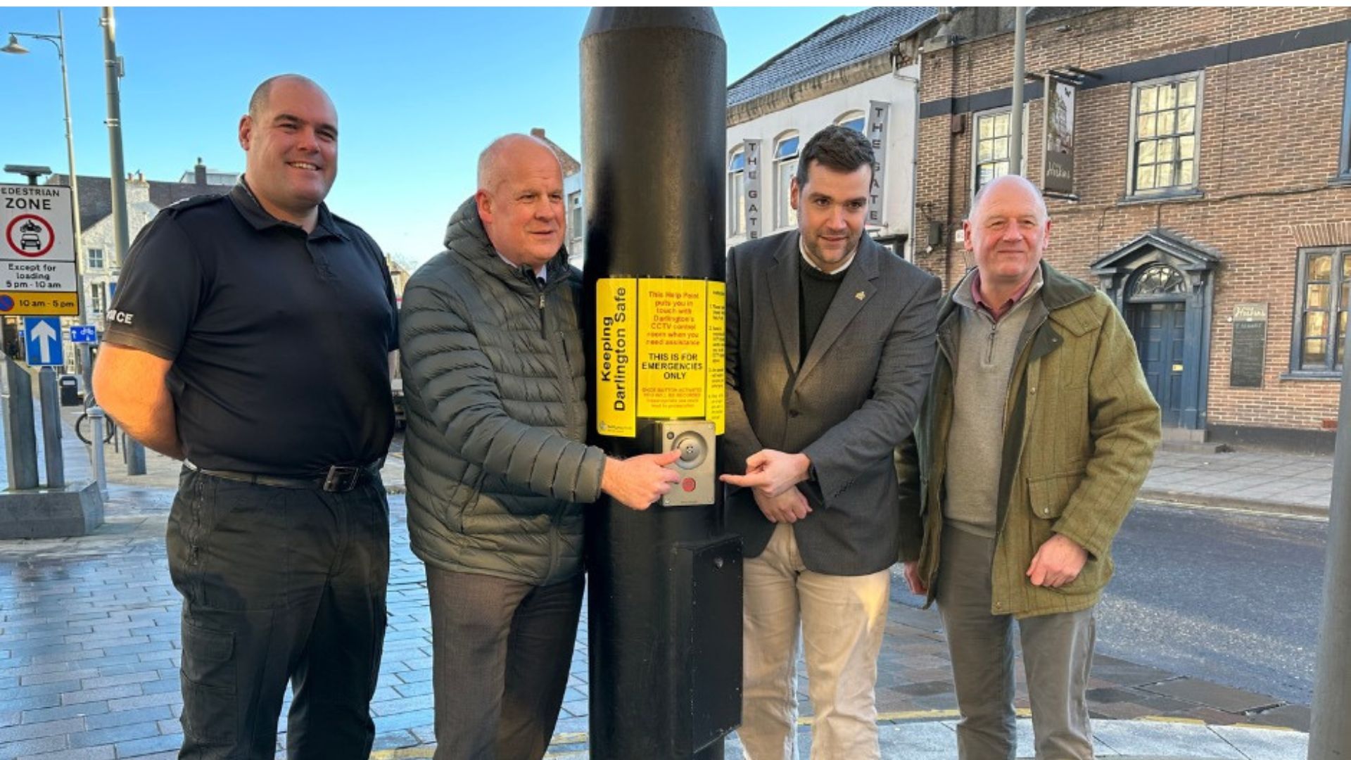Lamppost help button in Darlington to offer vulnerable people direct ...