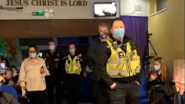 Police break up Cardiff church service as congregation gather despite ...