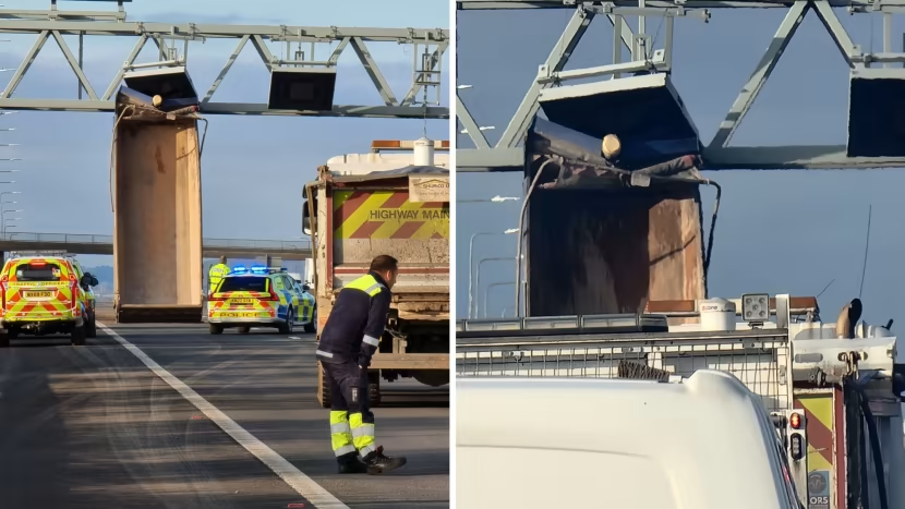 M5 lorry crash: Man in court after tipper truck got stuck on motorway ...
