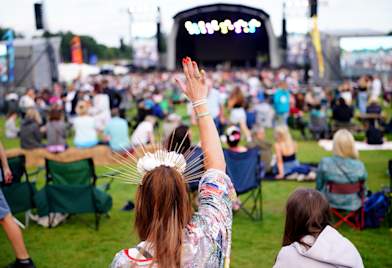 Famous faces and festival goers come together in a celebration of life ...