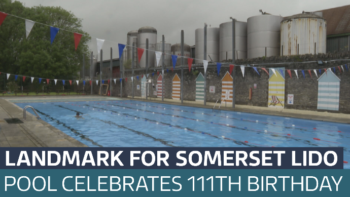 Somerset Lido celebrates birthday - Latest From ITV News