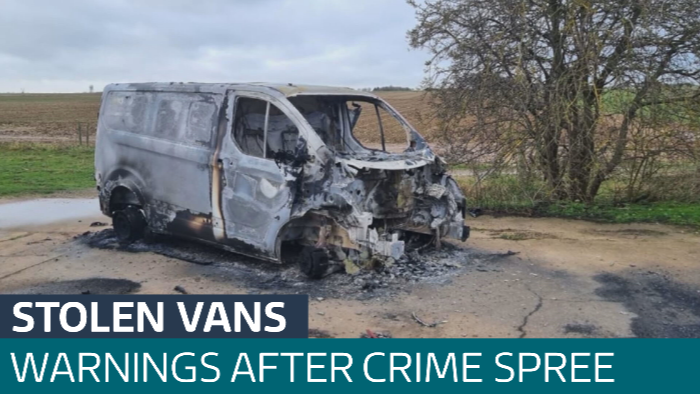 Lincolnshire Police investigate spate of van thefts - Latest From ITV News