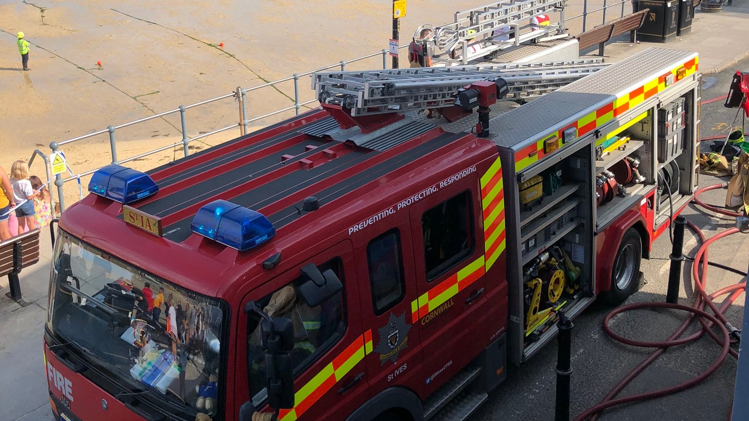 One injured after explosion causes fire at St Ives restaurant | ITV ...