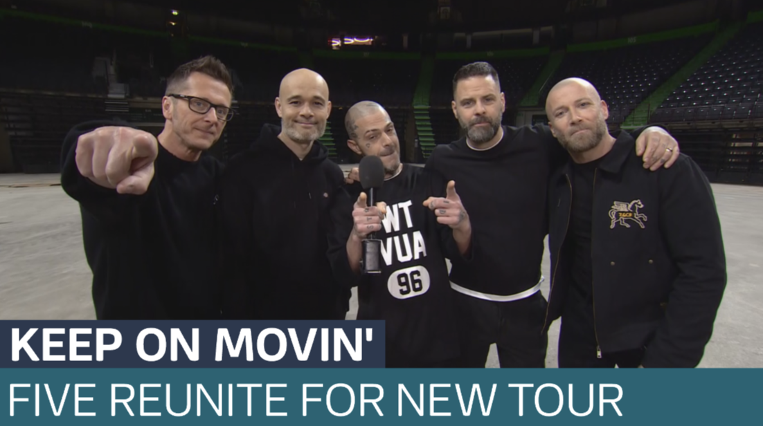 Keep on Movin': 90s boyband Five reunite for new tour - Latest From ITV ...