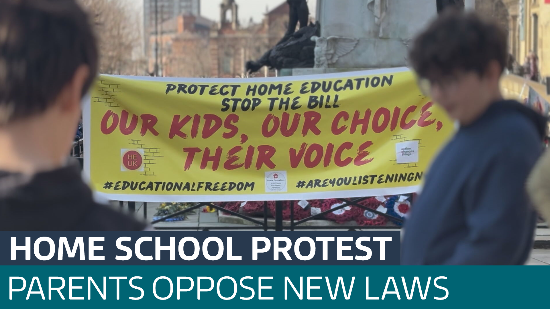 Parents stage protest over new laws regulating home schooling - Latest ...
