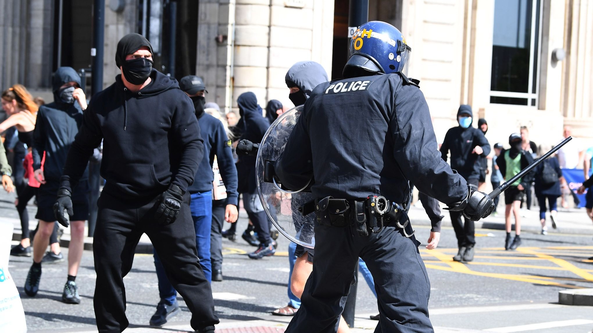 Shops looted, library torched and dad's fears for children as rioting ...