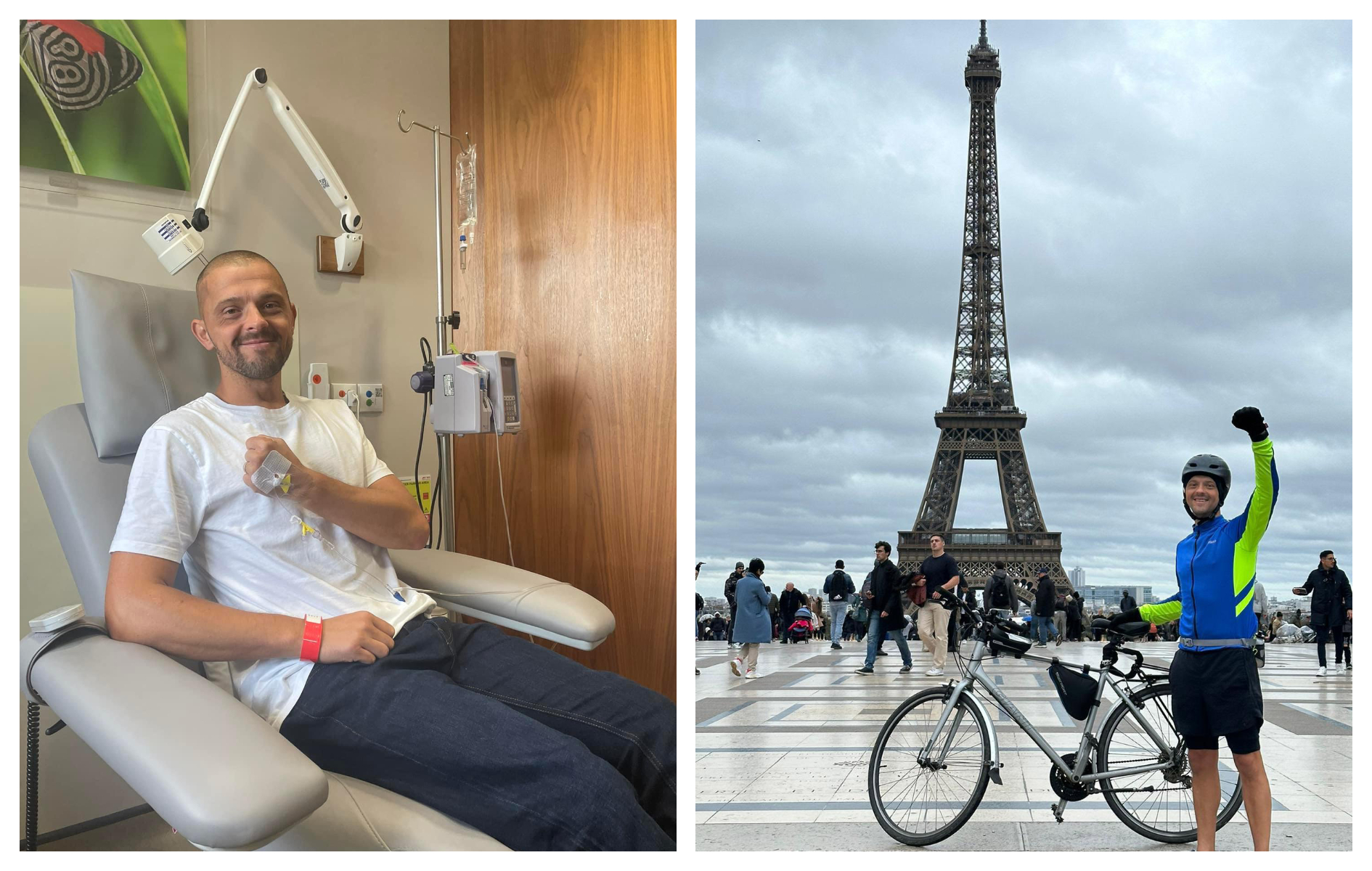 Brain cancer patient cycles 200 miles to Paris rugby final to prove ...