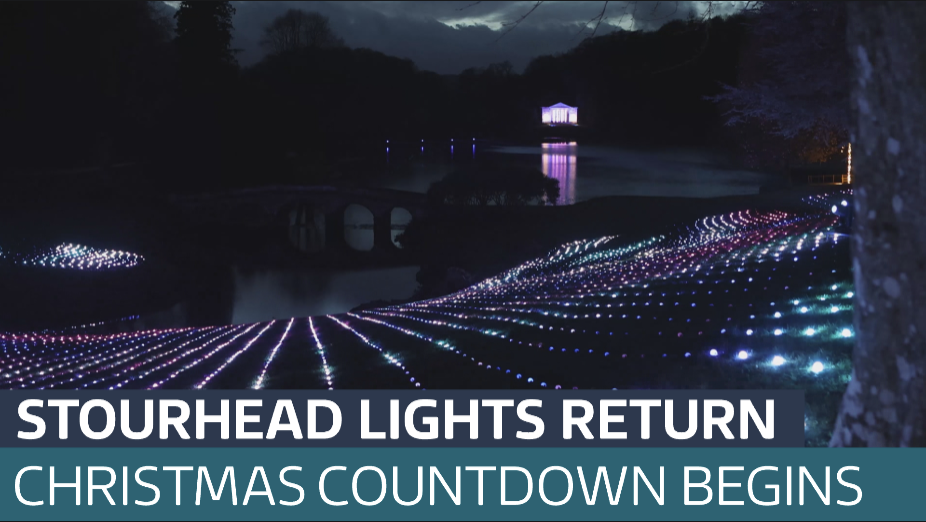 The countdown to Christmas has begun as Stourhead Christmas lights ...