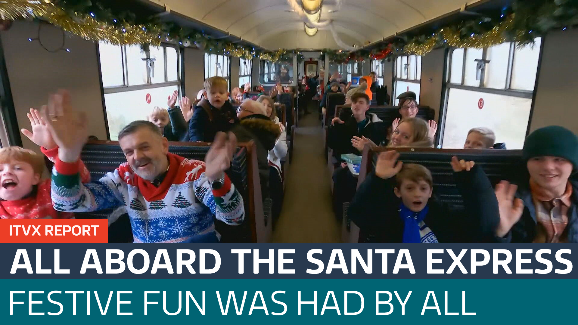 All aboard the Santa Express - Latest From ITV News