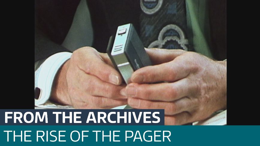 All abuzz: A look back at the rise of pagers - Latest From ITV News