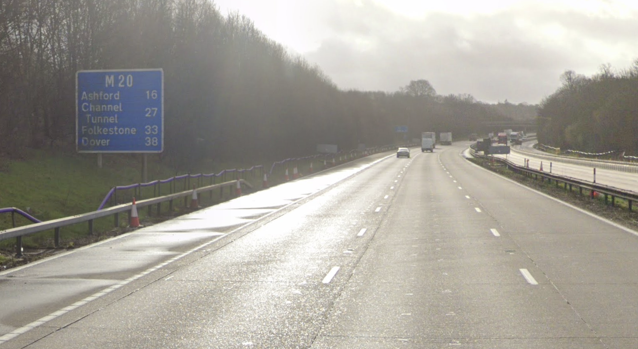 Man dies after being struck by van on M20 hard shoulder | ITV News Meridian