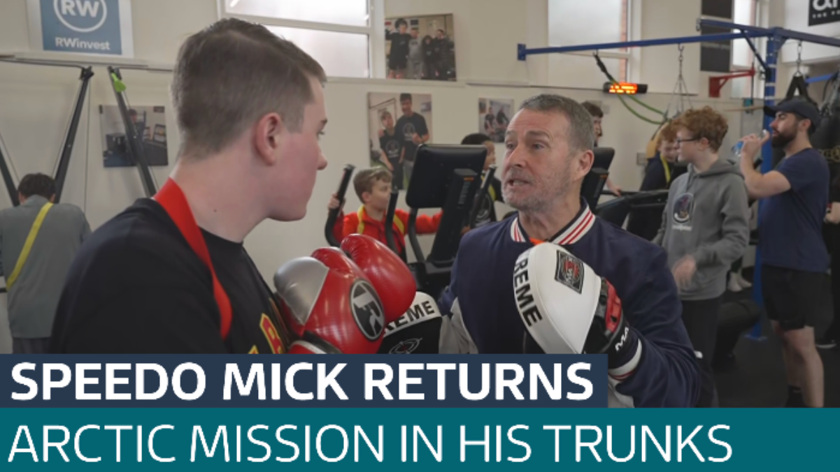 Speedo Mick visits inclusive fitness group ahead of arctic adventure ...