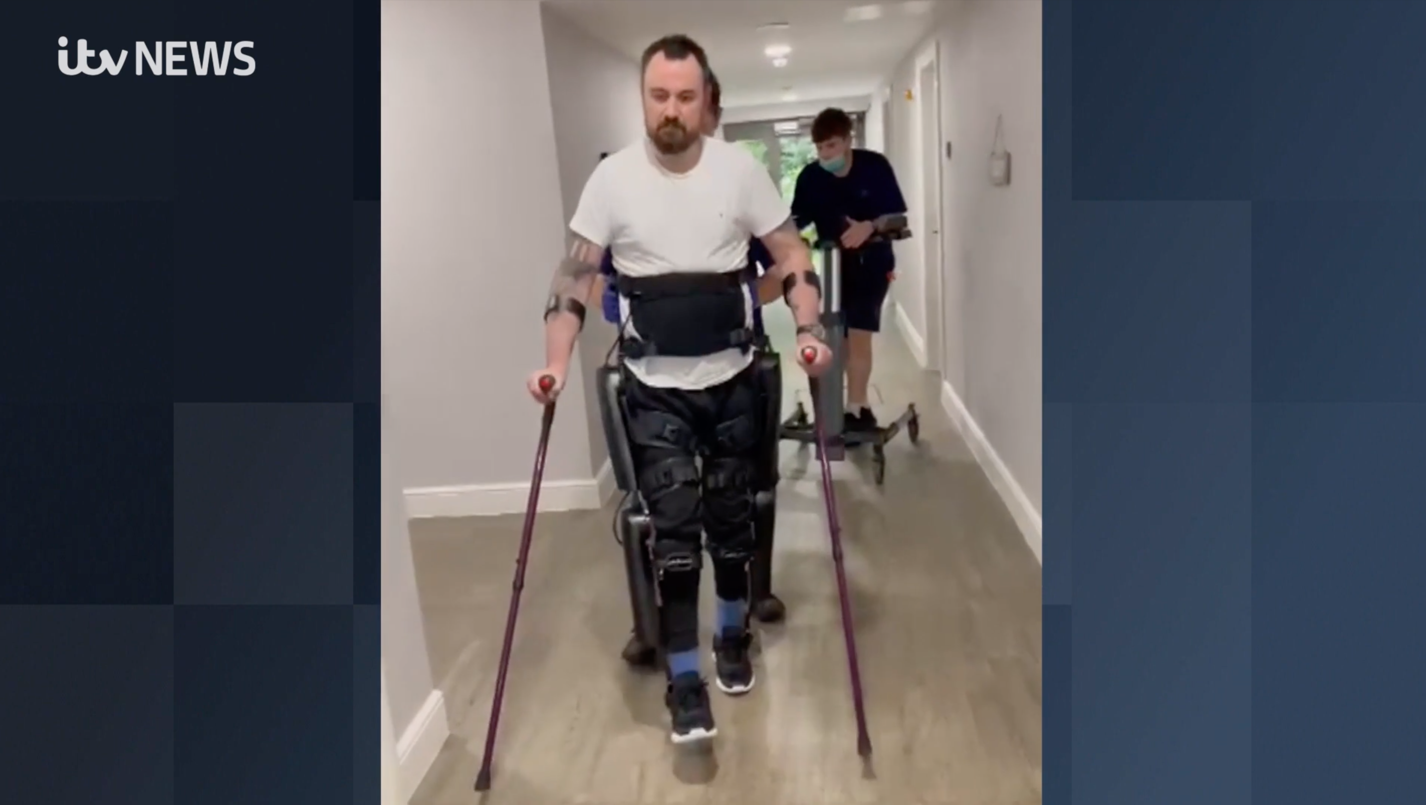 Paralysed Manchester Arena survivor Martin Hibbert 'walks' for first ...