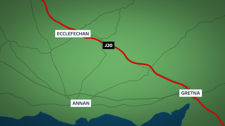 Teenager killed and two critically injured in M74 crash near Annan ...