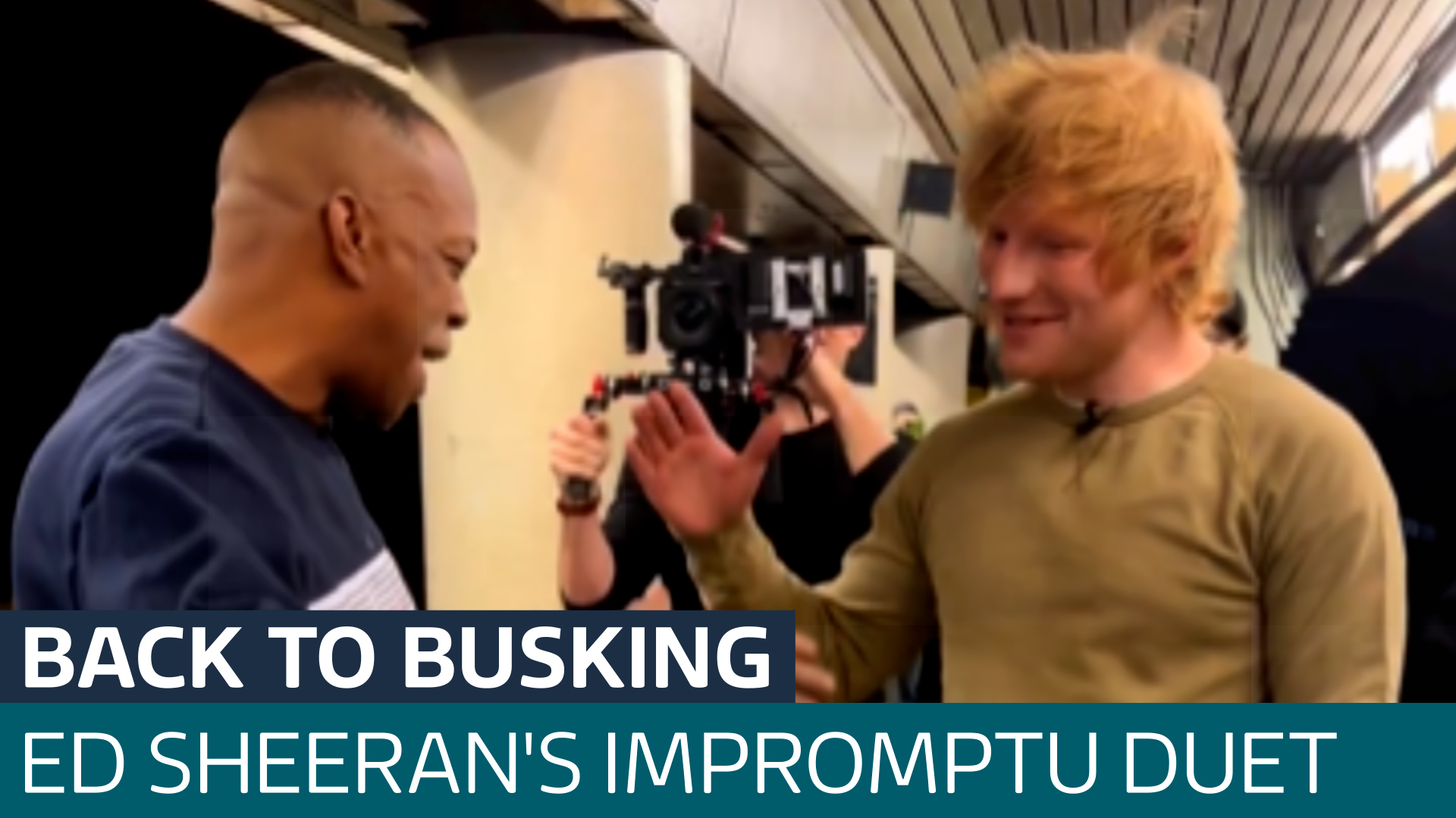Ed Sheeran surprises New York City subway station singer with duet ...