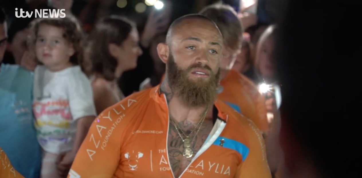 Ashley Cain's fundraising bike ride for Azaylia Foundation reaches ...