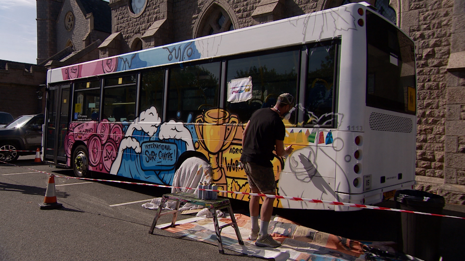 Bus gets makeover as a part of Jersey's Democracy Week | ITV News Channel